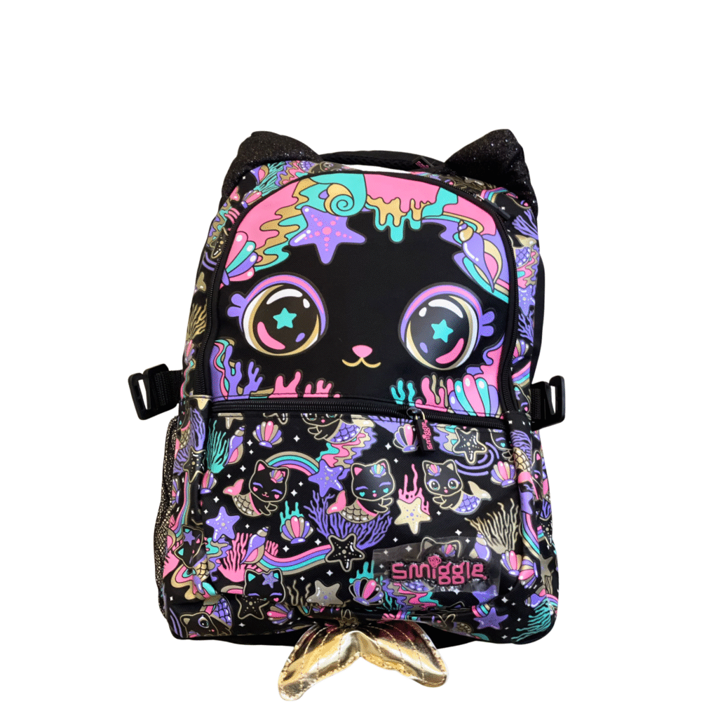 Smiggle Neon Cat Mermaid Glow School Backpack (18-Inch) – Girls - The ...